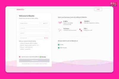 Meesho Supplier Panel - Account Registration, Login, Procedures